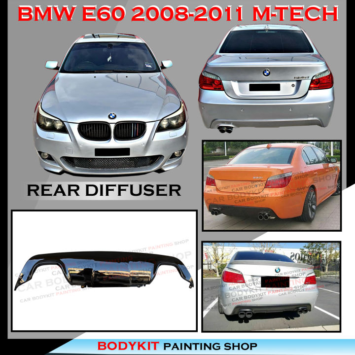 BMW 5 SERIES E60 2003-2009 M-TECH LOOK M-PERFORMANCE STYLE REAR BUMPER ...