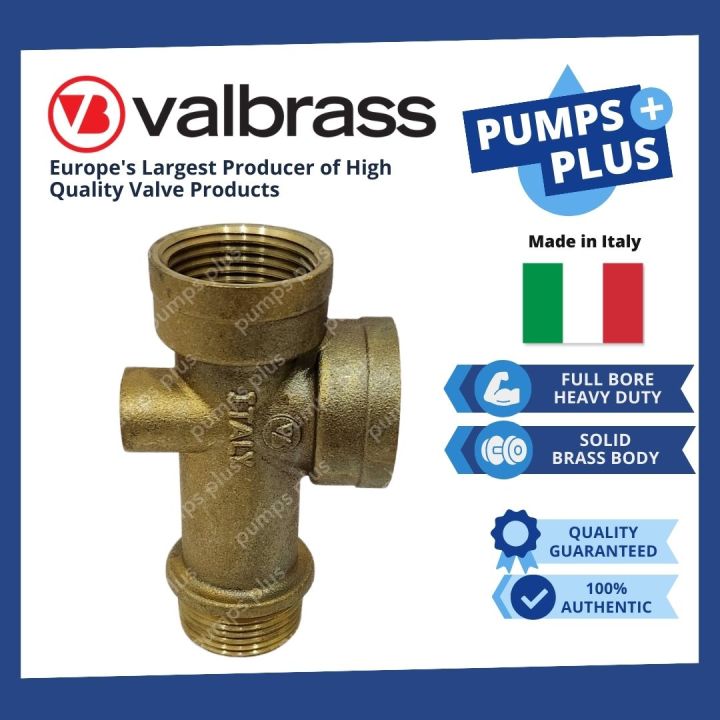 VALBRASS Brass Heavy Duty 5 Way Connector Valve 1 (90mm Length) for ...