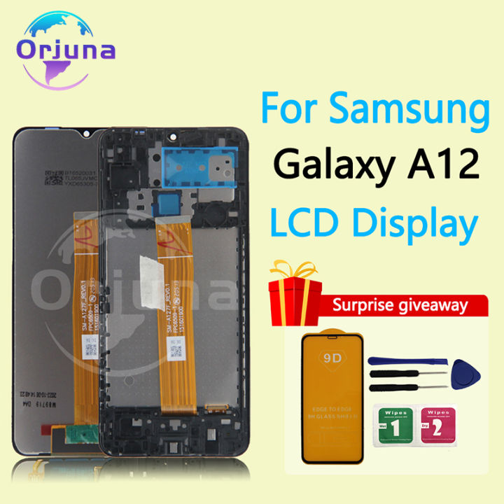 6.5 "สำหรับ Samsung Galaxy A12 A125F แอลซีดีแสดงผล SM-A125F หน้าจอสัมผัส Digitizer สำหรับซัมซุง ...