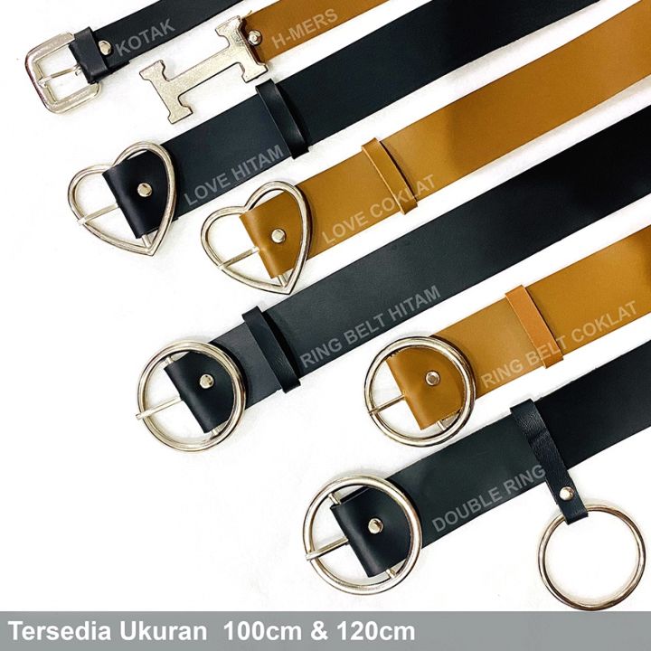 Goodno.9 Ikat Pinggang Ring Belt Besi Ada Bigsize Panjang sampai 140 ...