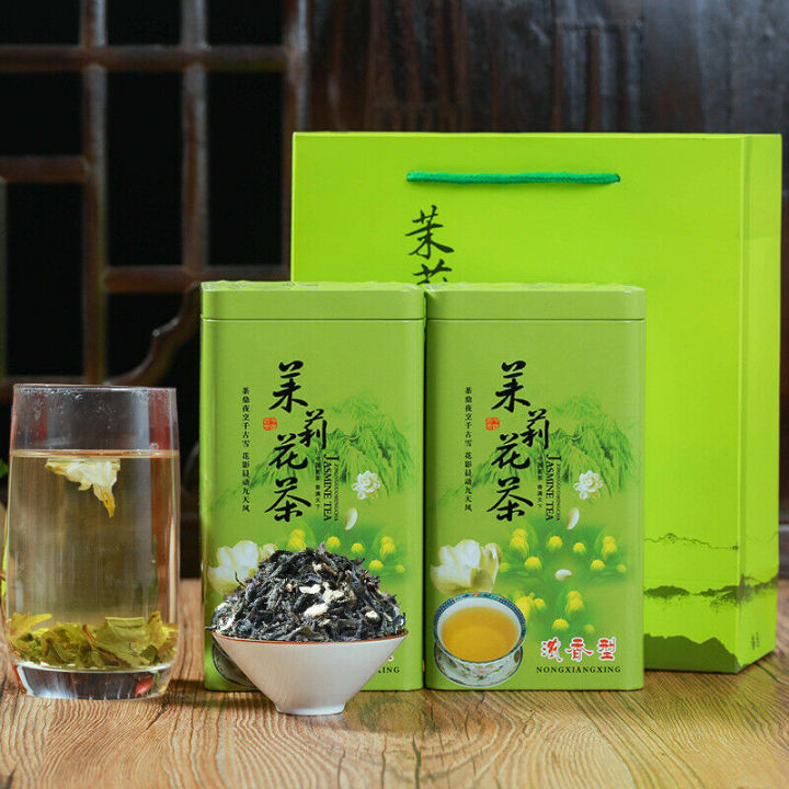 250g-500g Premium Bulk Jasmine Tea Canned Jasmine Gift Flower Tea ...