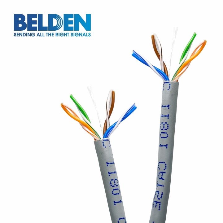 Belden Cat 5E Cable | 1583A | UTP Unshielded AWG24 Gray Data LAN Cable ...