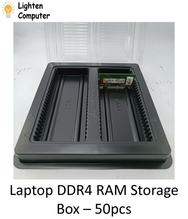 【READY STOCK】 Laptop RAM Storage Box DDR3 / DDR3L / DDR4 Sodimm | Notebook Memory - 50 Slot/Pcs ...