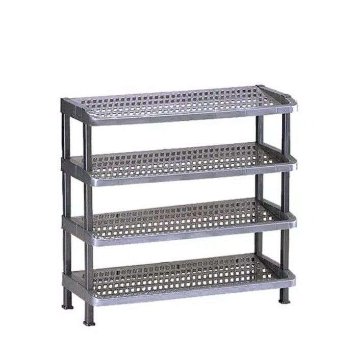 Rak Sepatu Maxi Susun 4 A-54 Lion Star A54 Tempat Sendal Plastik rak ...