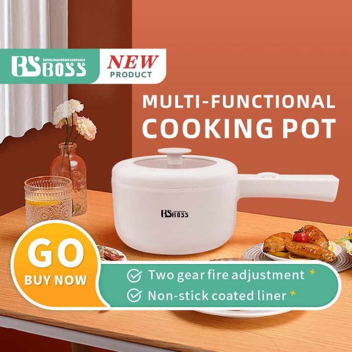 BSBOSS Multi Cooker Non Stick Ceramic Coating Mini Electric Multi ...