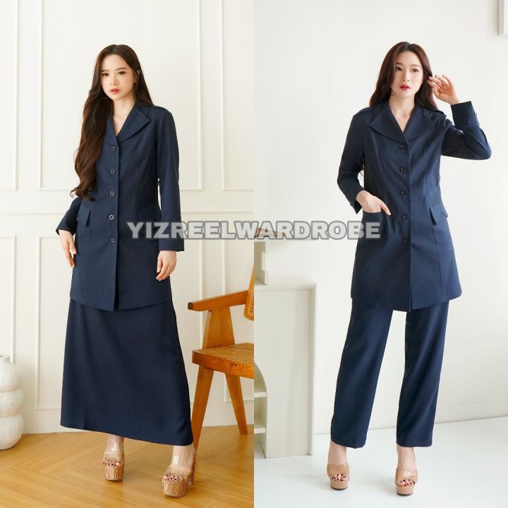 SETELAN JAS WANITA B&V LYNELLE / SERAGAM KERJA BLAZER WANITA / SERAGAM ...