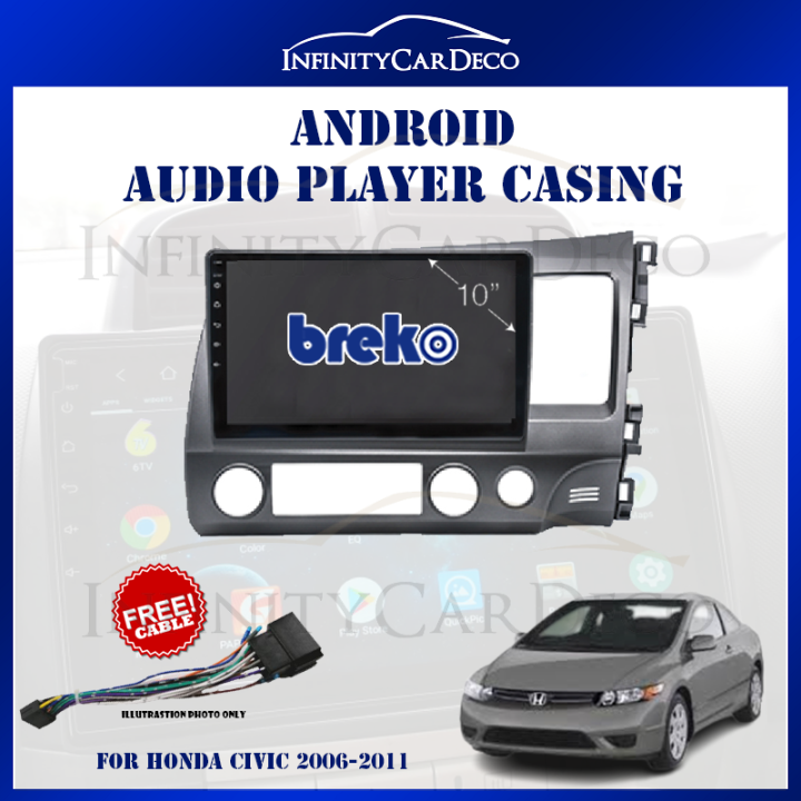 Honda Civic (FD) 2006-2011 10" Android Player Dashboard Audio FM Radio ...