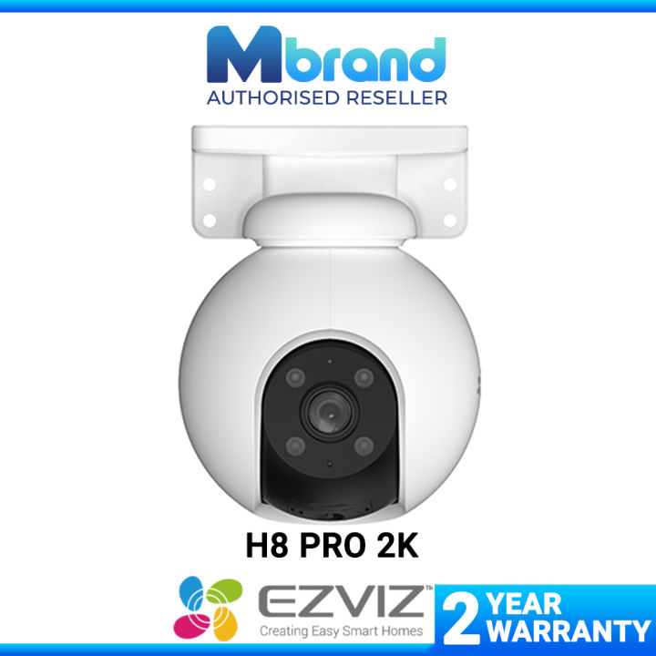 Ezviz H8 Pro 2K Resolution Pan & Tilt Wi-Fi Camera Auto Tracking Color Night Vision Outdoor ...