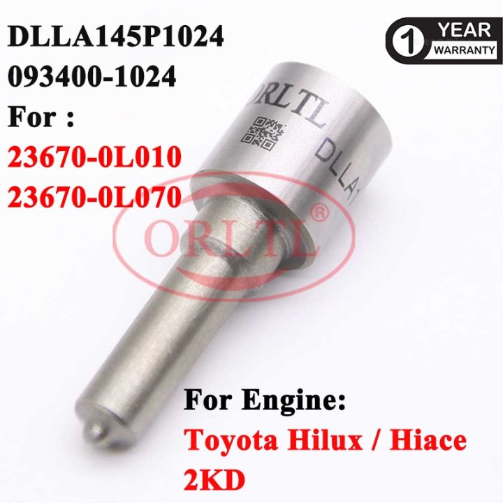 Common Rail Injector Nozzle DLLA145P1024 (093400-1024) Fuel Sprayer DLLA 145 P 1024 For Toyota ...