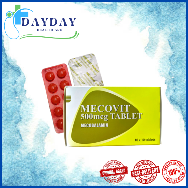 Mecovit 500mcg tab 100's (1box)(Mecobalamin) Vitamin urat | Lazada