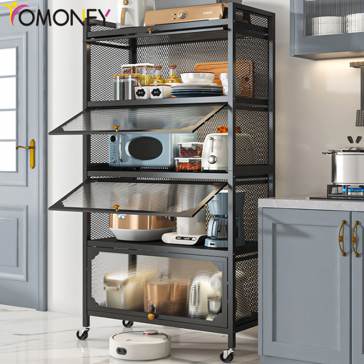 Kitchen Rack Microwave Rack Kitchen Dapur Organizer Narrow Space Rack ...