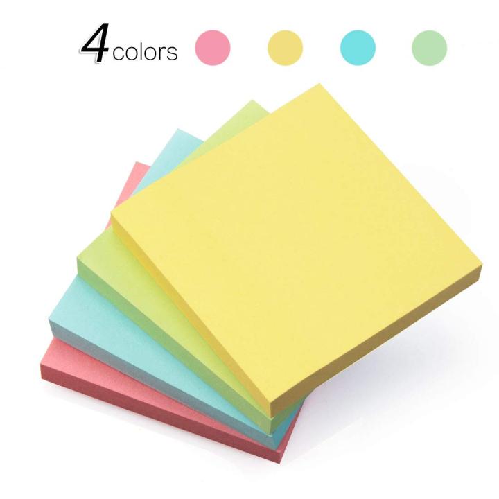 AbbyShi Sticky Notes 100 sheets Assorted Colour 76mm X 76mm | Lazada PH