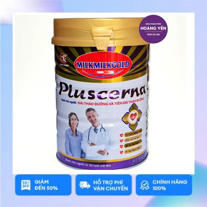 Sữa tiểu đường MILKMILK GOLD PLUSCERNA 900G dành cho người bệnh tiểu ...
