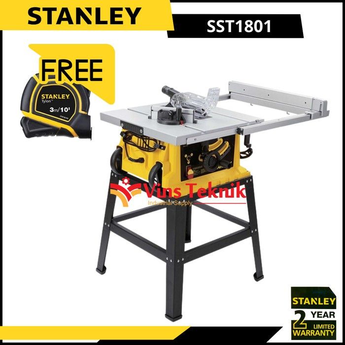 Mesin Meja Potong 10 inch table saw SST1801 STANLEY SST 1801 | Lazada ...