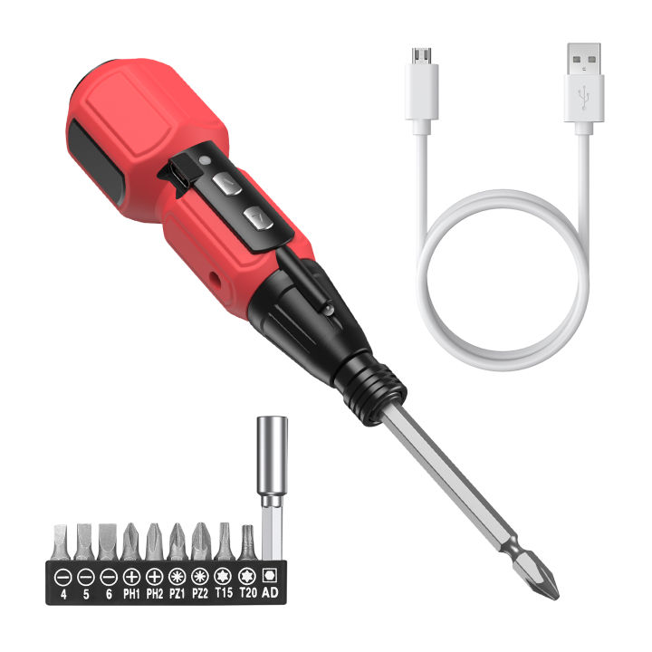 Mini Electric Screwdriver, 280RPM, 3.6V Super Horsepower Rotary ...