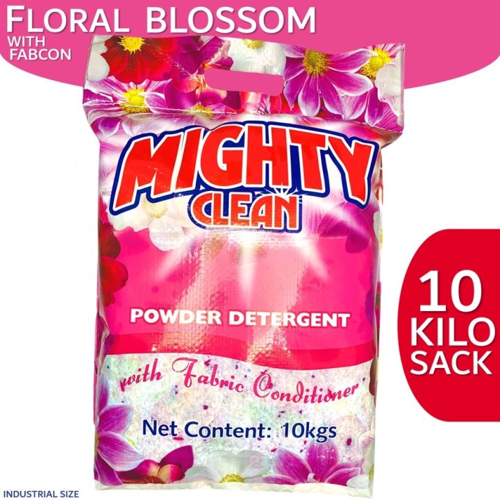 Mighty Clean Detergent Powder Floral Blossom 10 KILOGRAM SACK - JUMBO ...