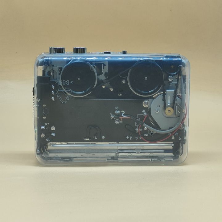 High transparent window tape player Walkman Old-fashioned playback ...