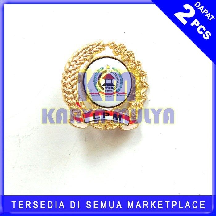 Pin LPM Desa Model Padi Dan Kapas - Lencana Logo LPM - Karya Mulya ...