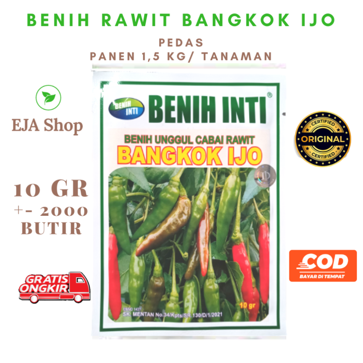 Benih Cabe Rawit BANGKOK IJO Lombok Kecil Hijau Produsen Benih Inti isi ...