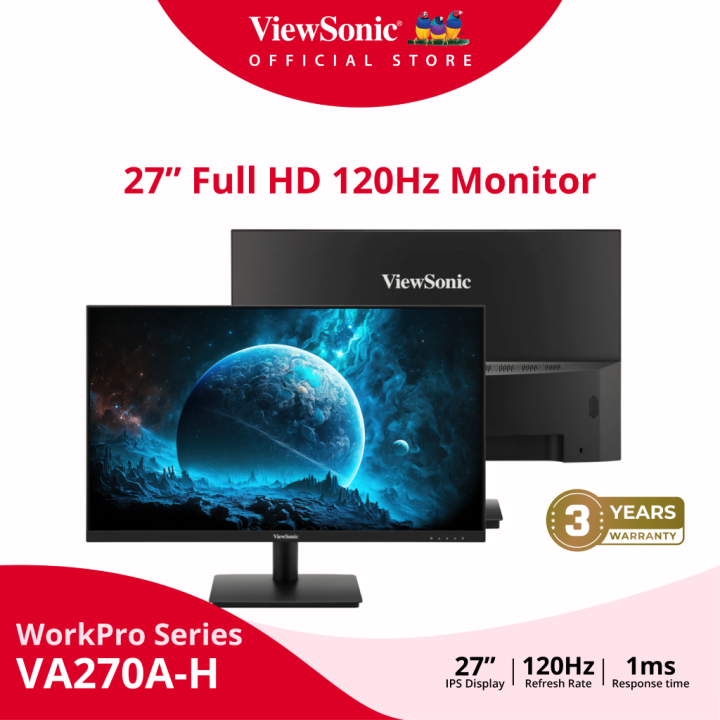 Viewsonic Monitor VA270A-H 27” / Full HD / 120 Hz / IPS / 1 ms (จอ ...