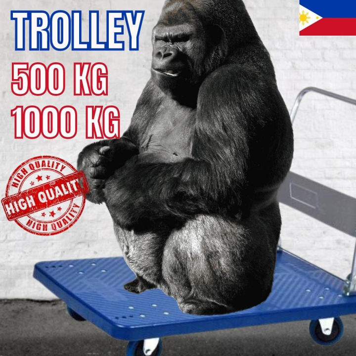 Trolley Hand Truck Foldable Platform Trolley Capacity 500Kg Push Cart ...