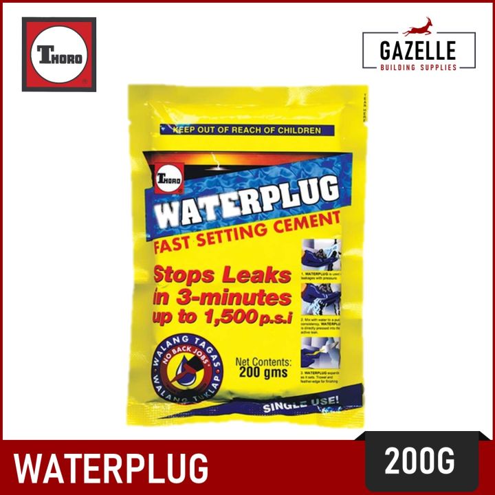 Waterplug Fast Setting Cement Cementitious Waterproofing 2.5LB | Lazada PH