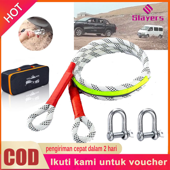 5m 7ton Mobil Luar Ruangan Trailer Off-road Tali Derek Tali Penyelamat ...