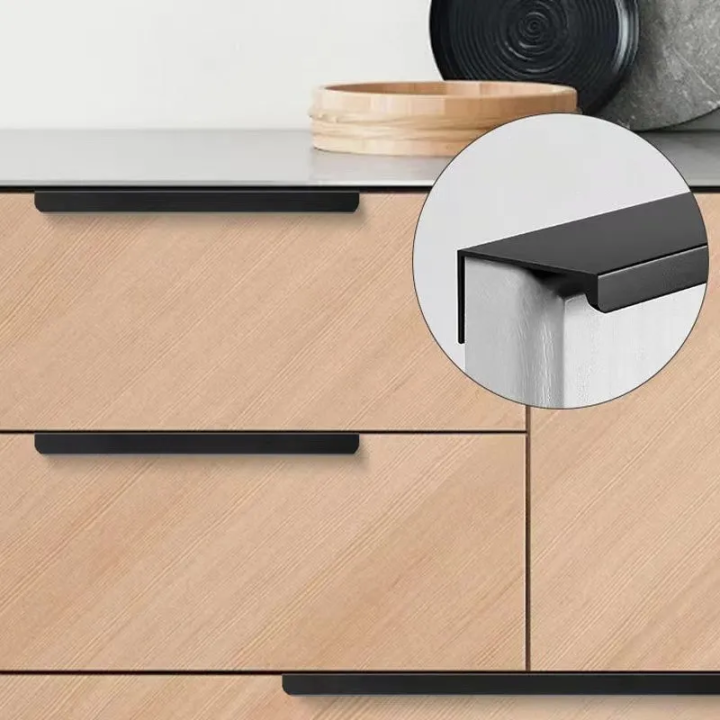 U HOME 1 Pieces Durable Cabinet Door Handle Mount Finger Edge Pull ...