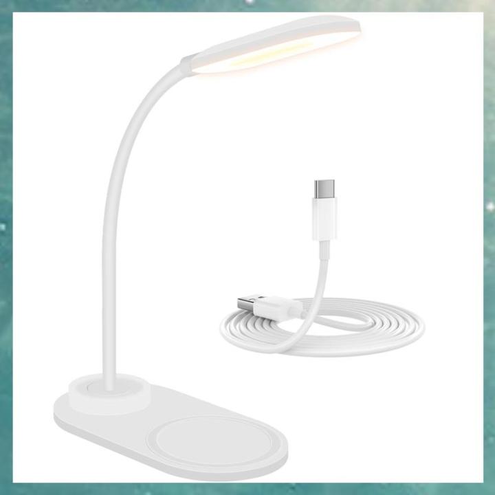 (KRXT) Dimmable LED Desk Lamp with Wireless Charger, Wireless Charging ...