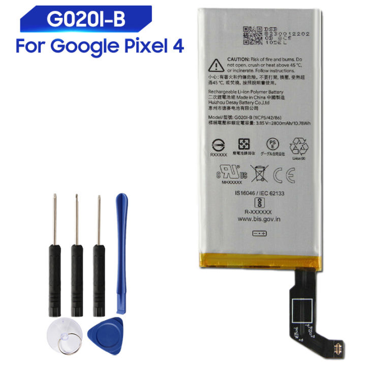 Original Replacement Pixel4 Pixel 4 G020I-B Genuine Battery 2800mAh ...