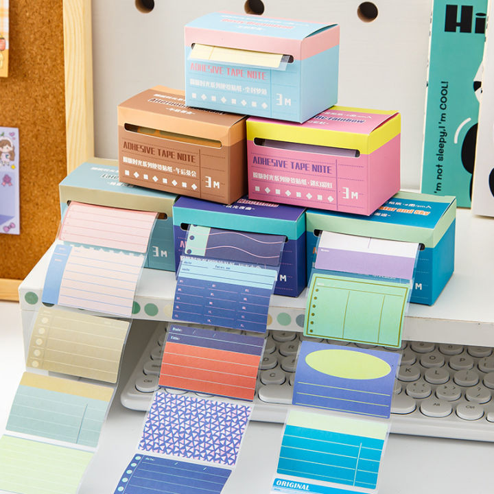 Creative boxed pull-out note stickers to mark message classification ...