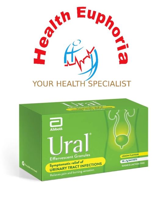 Ural Effervescent Powder Lemon 28s/box *For Urinary Tract Infection ...