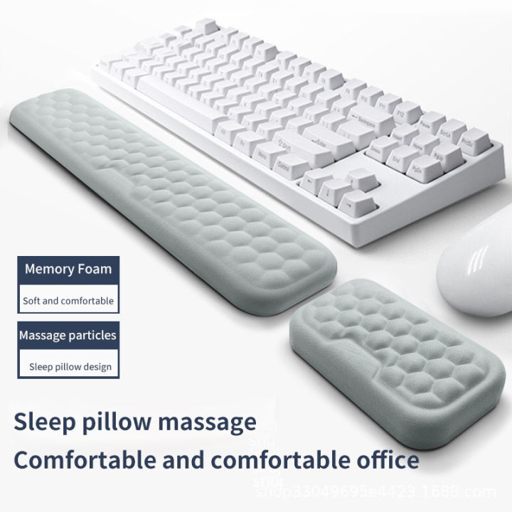Keyboard Mouse Wrist Rest Office Relax Wrist Memory Foam Mouse Pad ...