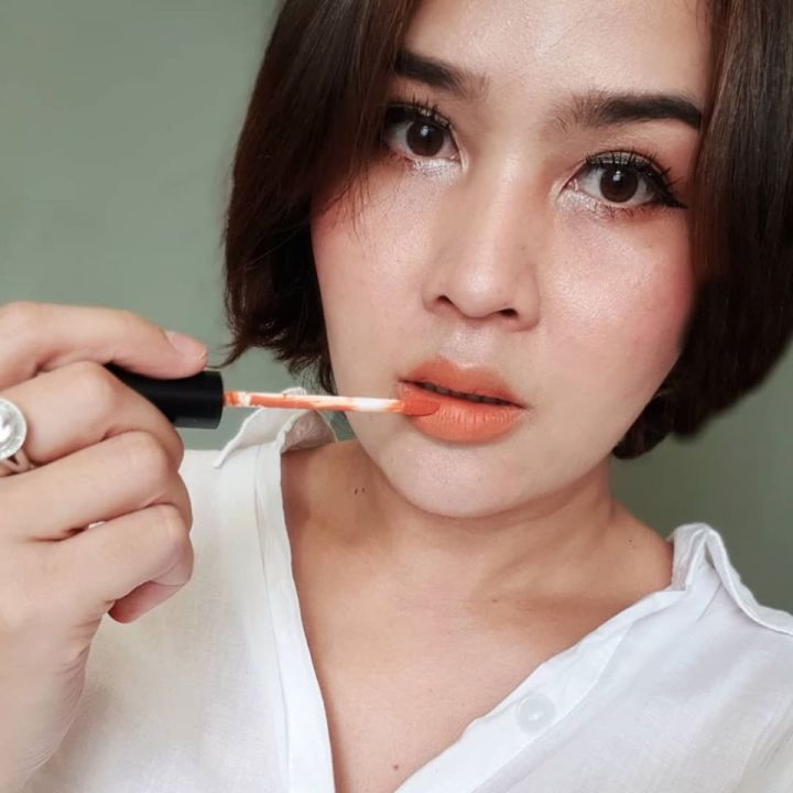 ( มีปลายทาง ) น้อยลิปแมท - สีชานมเย็น Noy Lip Matte ลิปน้อย ลิปสติก ลิปแมท ลิป ติดทน กันน้ำ ริม ...