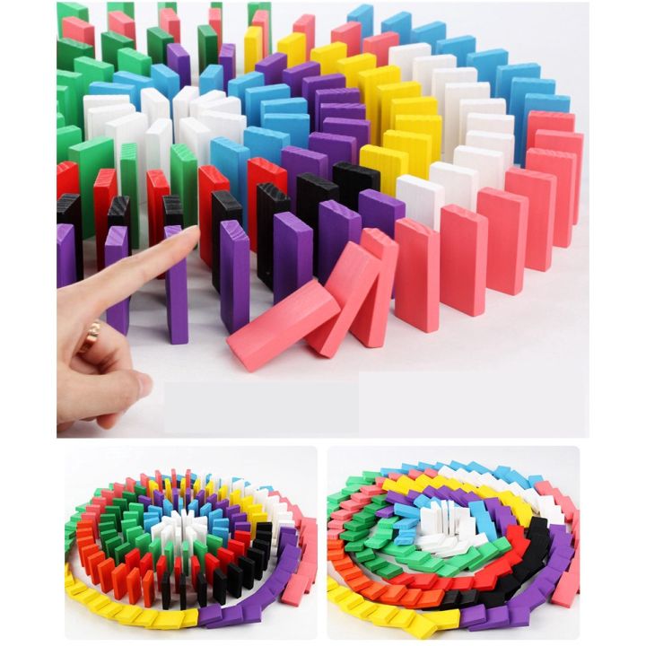 JLT 120pcs Wooden Colorful Domino | Lazada PH