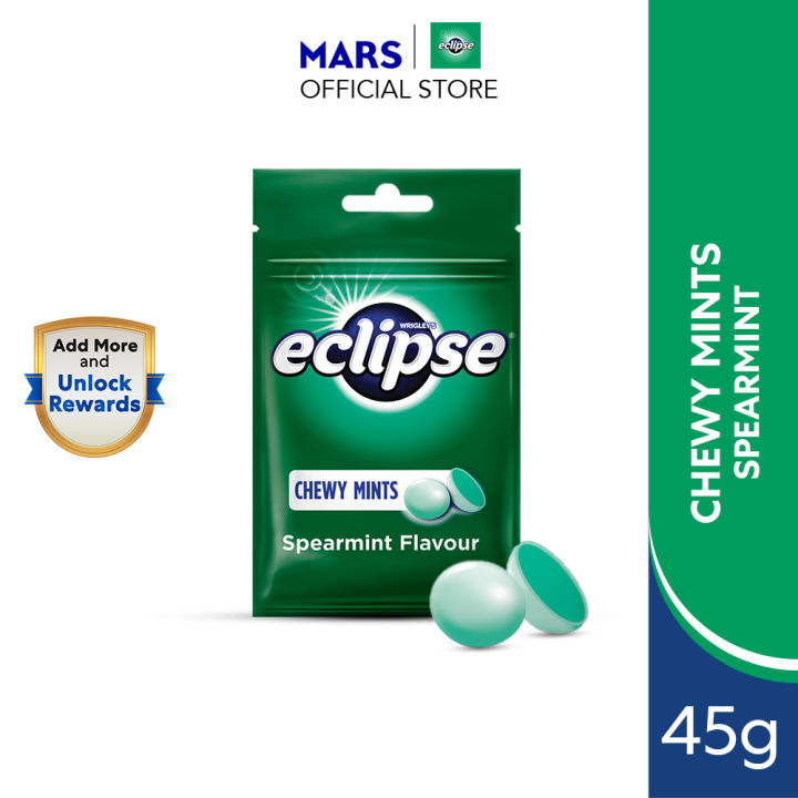 ECLIPSE Chewy Mints Spearmint Bag 45g Candy / Intense Freshness ...