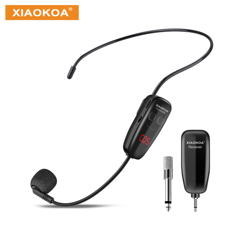 XIAOKOA UHF Wireless Microphone Professional Portable Voice Wireless ...