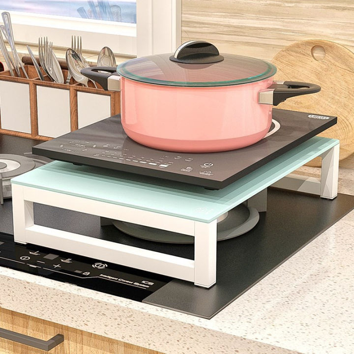 CocoMilan Kitchen shelf induction cooker support rack microwave oven ...