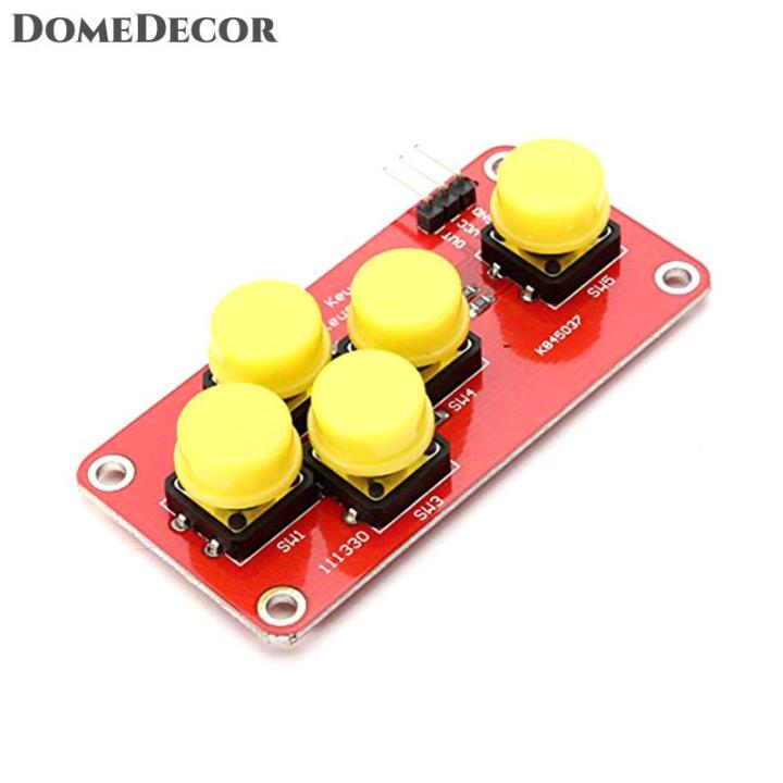 DomeDecor AD Keyboard Simulate Five Key Module Analog Button For Arduino Sensor Expansion Board ...