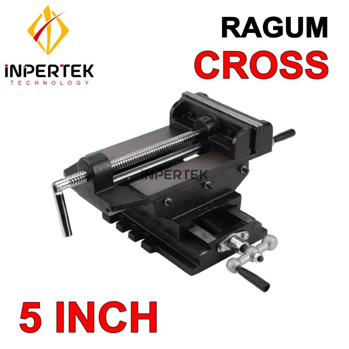 Ragum 5" CROSS 125 mm Catok 5 Inch Vise Bench Penjepit Tanggem Meja ...
