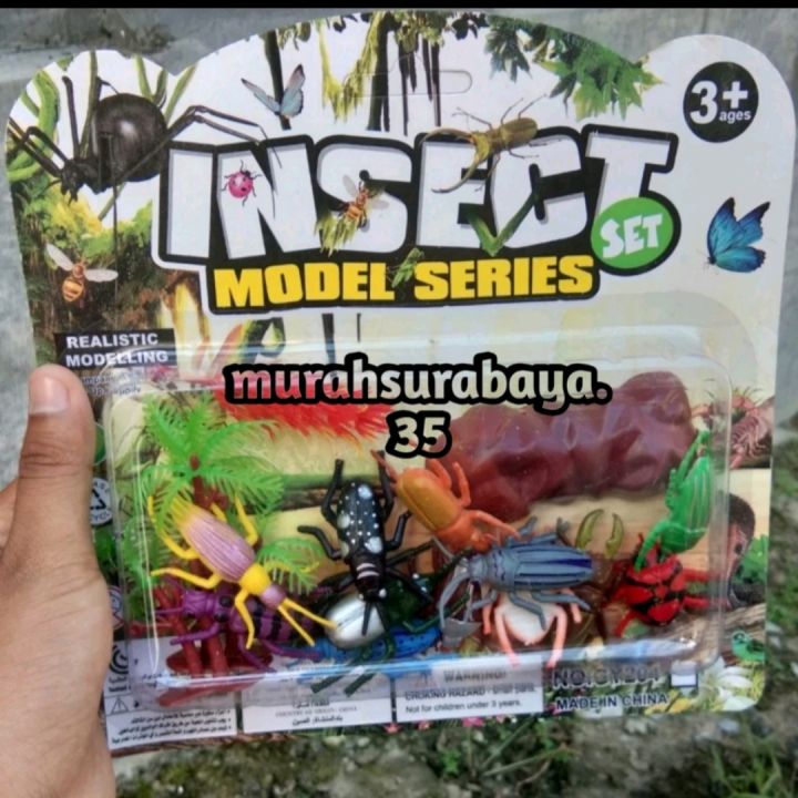 Mainan Anak Binatang Serangga Insects Model Series GY204 B Isi 12 Pcs l ...