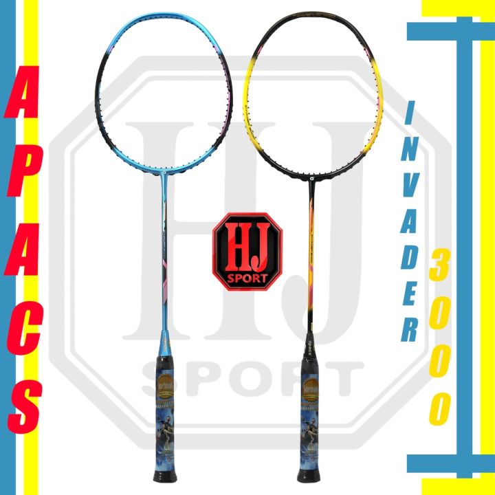 Raket Original Badminton Apacs Invader 3000 Bonus Komplit | Lazada ...