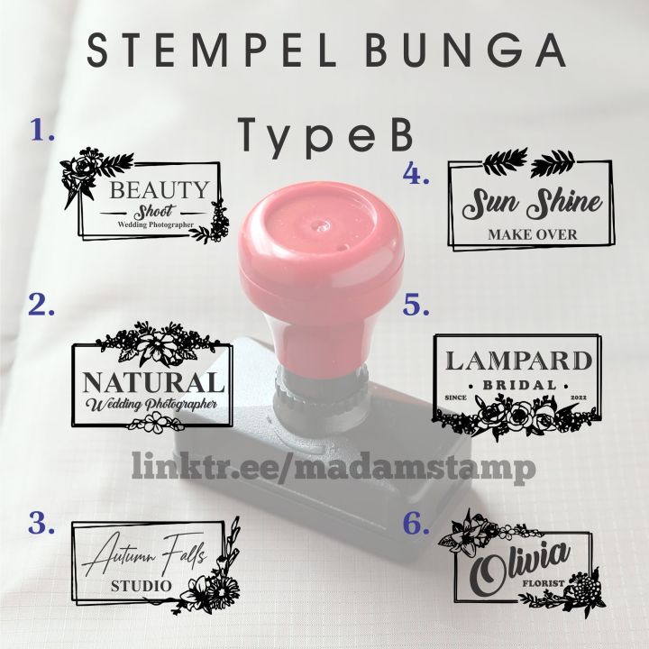 stempel flower B bunga wedding eo fotografer dekorasi dekor pernikahan ...
