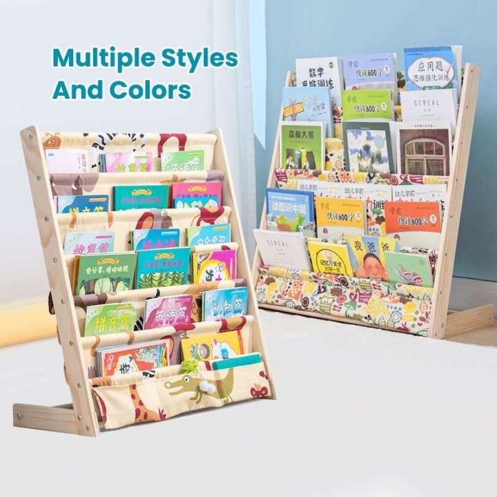 Kids Book Shelf Montessori Bookshelf Shelf Solid Wood Children Book ...