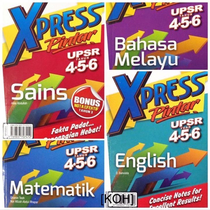 [KOH] XPRESS PINTAR UPSR /BUKU NOTA UPSR / BUKU RUJUKAN UPSR | Lazada