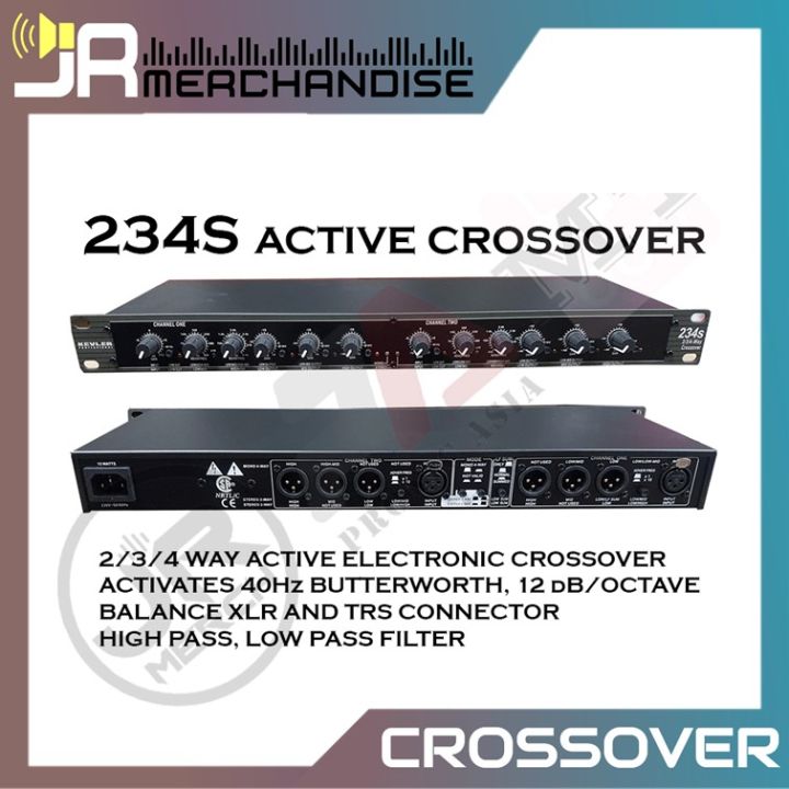 Kevler (KEVLER-234S) 2/3/4 way Active Crossover Balance XLR and TRS ...
