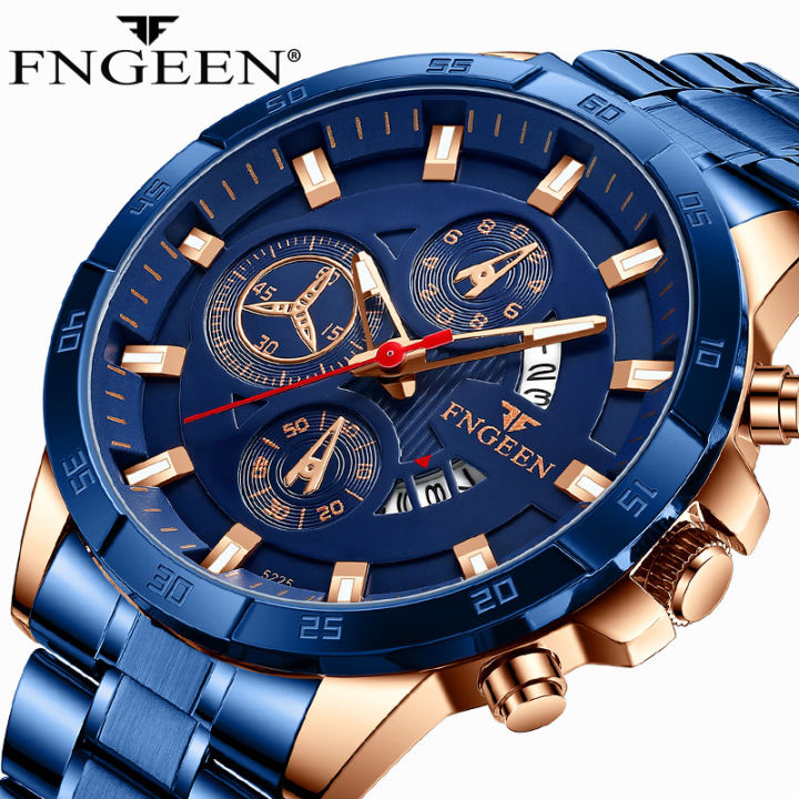 TTime Fngeen watch BM men watch Blue Temperamentmens watch ...