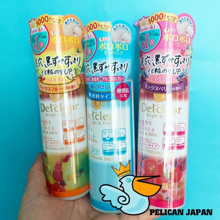 DETCLEAR FRUITS BRIGHT & PEELING JELLY AHA/BHA 180ML | Lazada PH