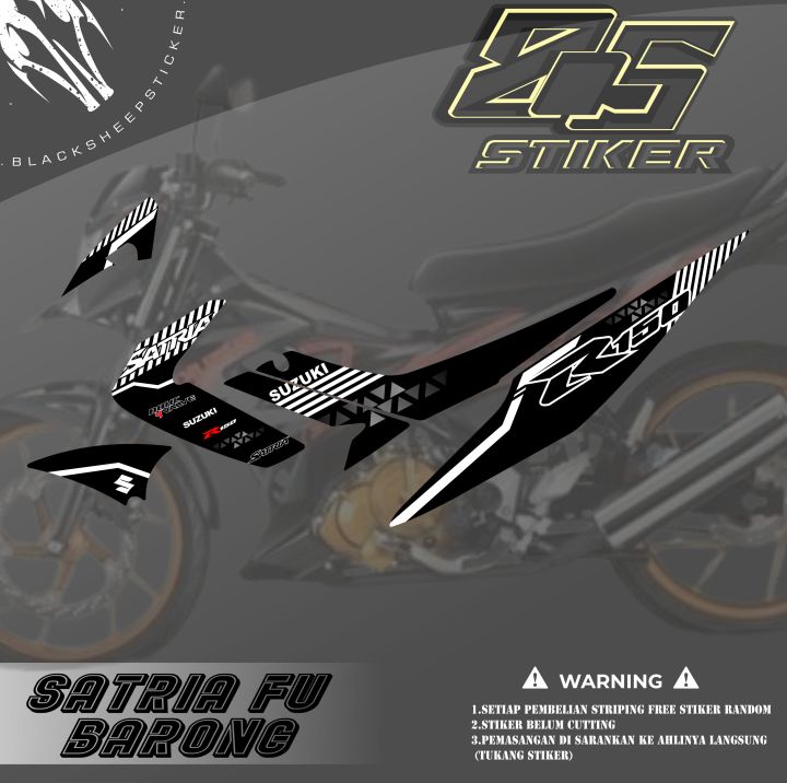 STIKER STRIPING SATRIA FU BARONG - STRIPING FU OLD/LAMA | Lazada Indonesia
