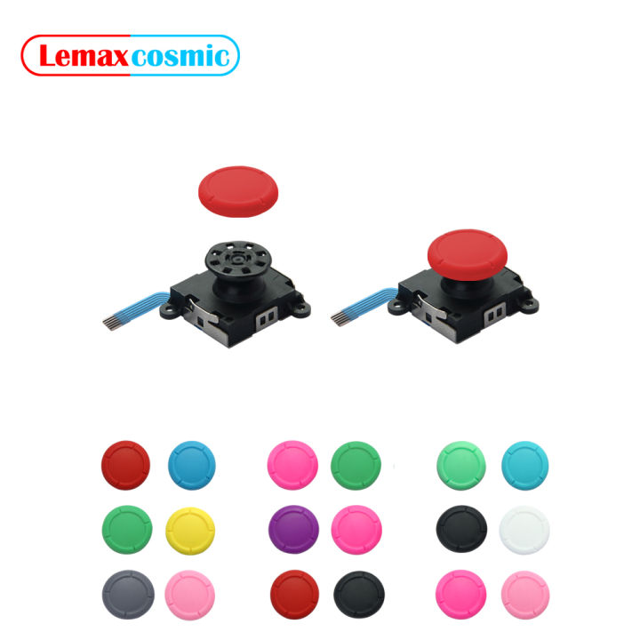 2pcs Colourful Joystick Cover Thumbstick Grip Cap Button Key Control ...